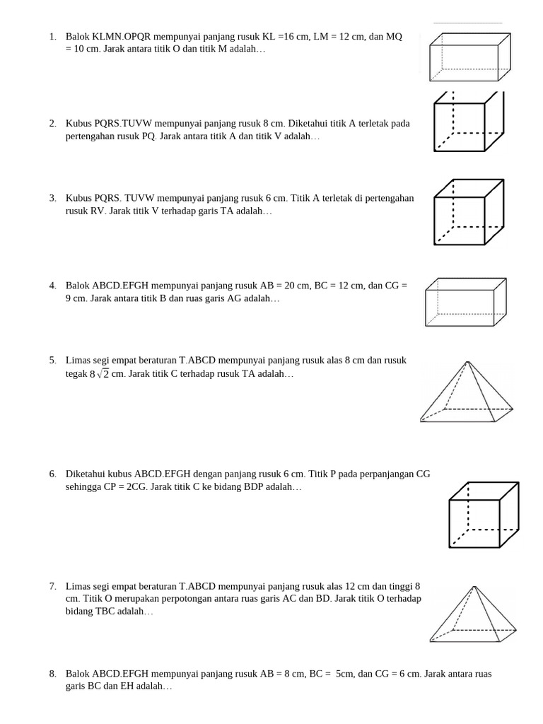 GEOMETRI RUANG | PDF