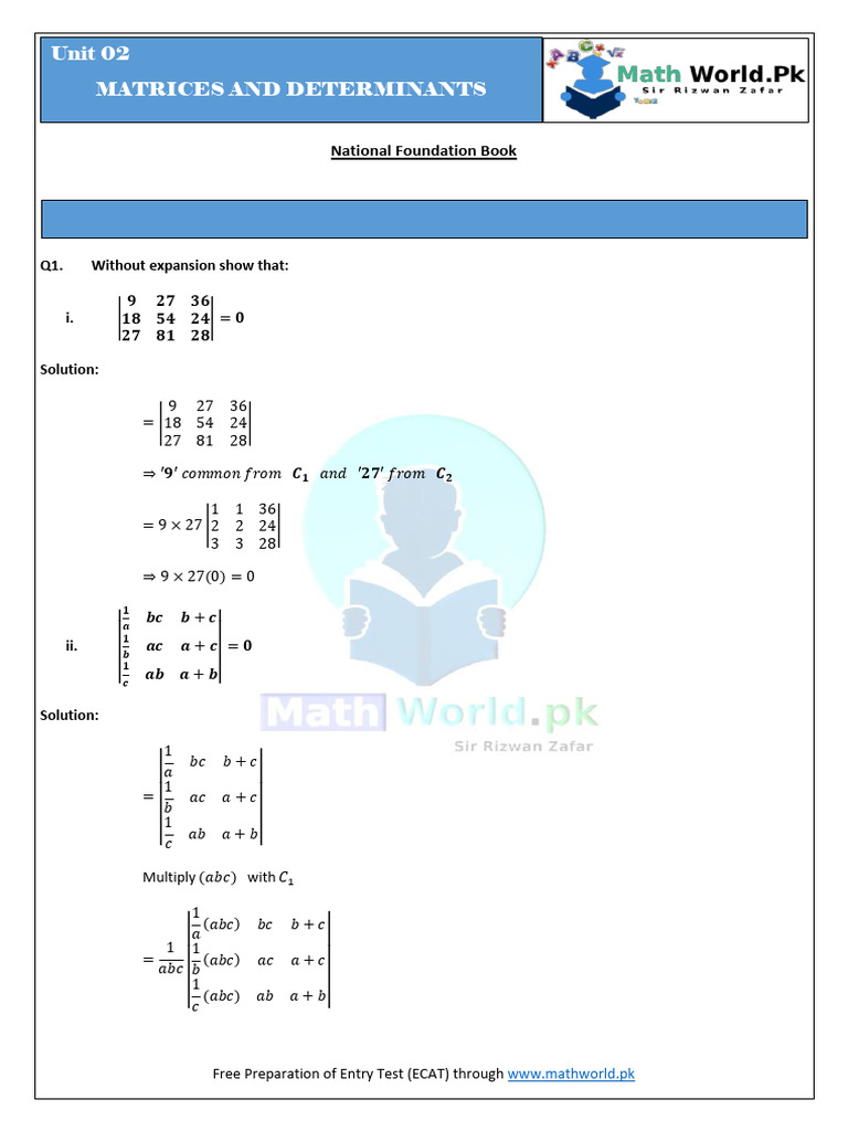 Ex. 2.4 FSC Part-1 National Foundation Book | PDF