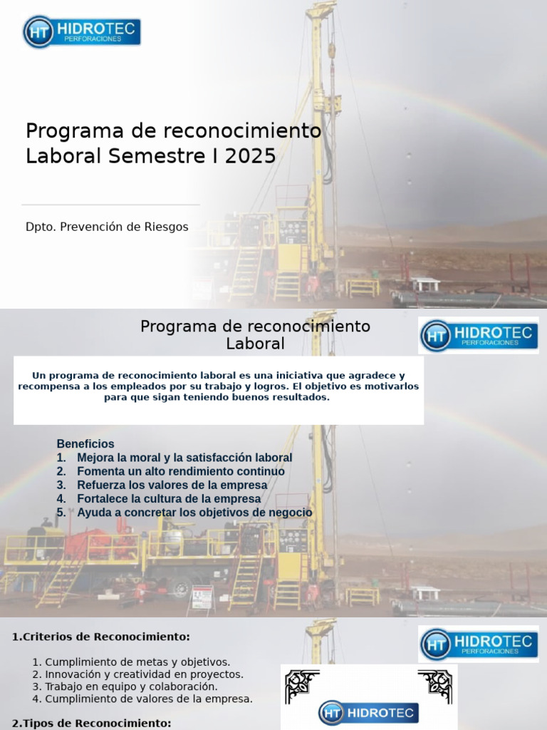 Programa de Reconocimiento Laboral 2025 | PDF