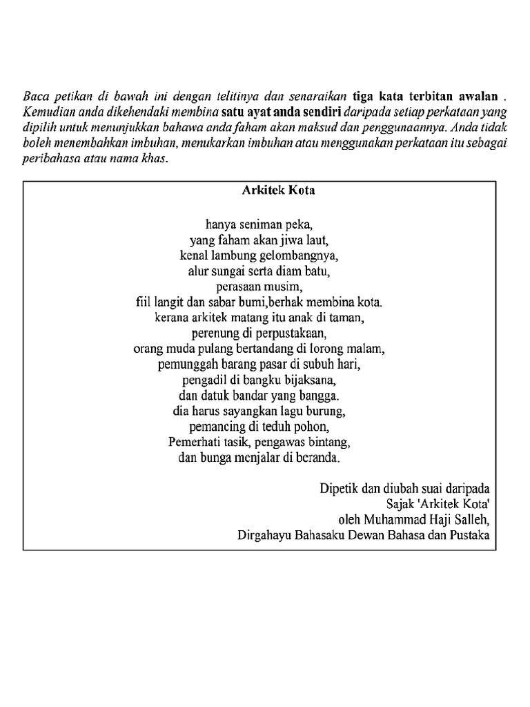 latihan kata terbitan | PDF