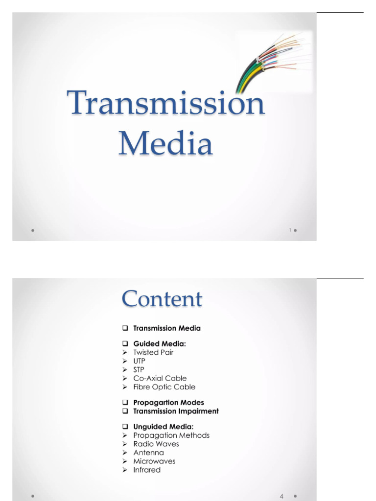 Transmission Media Notes Pdf