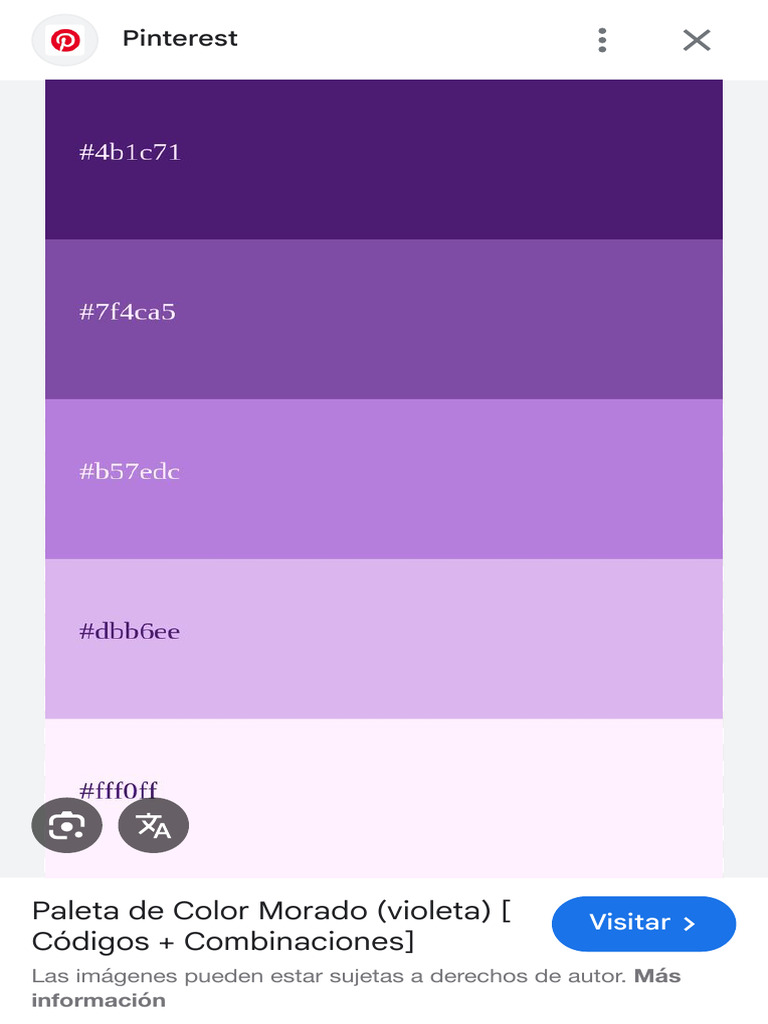 Paleta de Color Morado en Pinterest | PDF