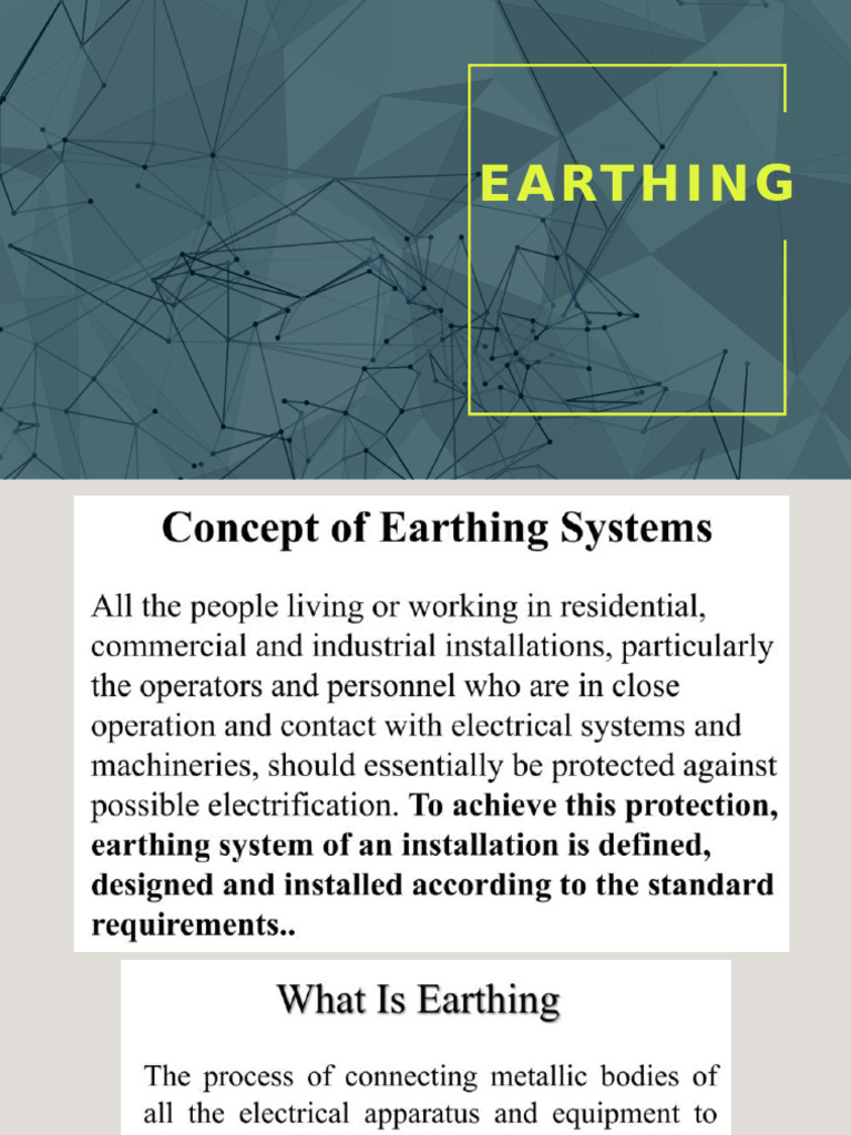 Earthing | PDF