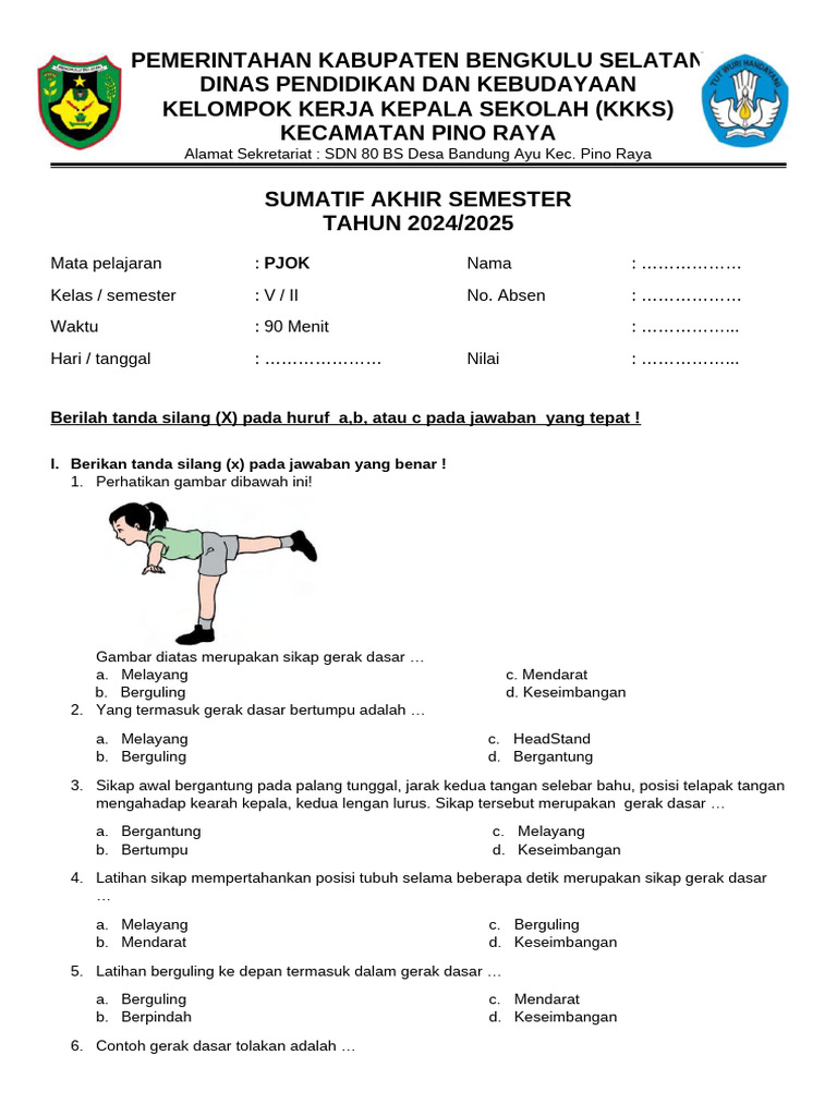 Soal Pjok Kelas 5 | PDF