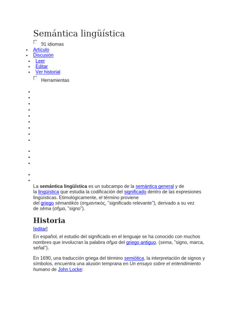 Qué es la semántica lingüística | PDF | Palabra | Lingüística