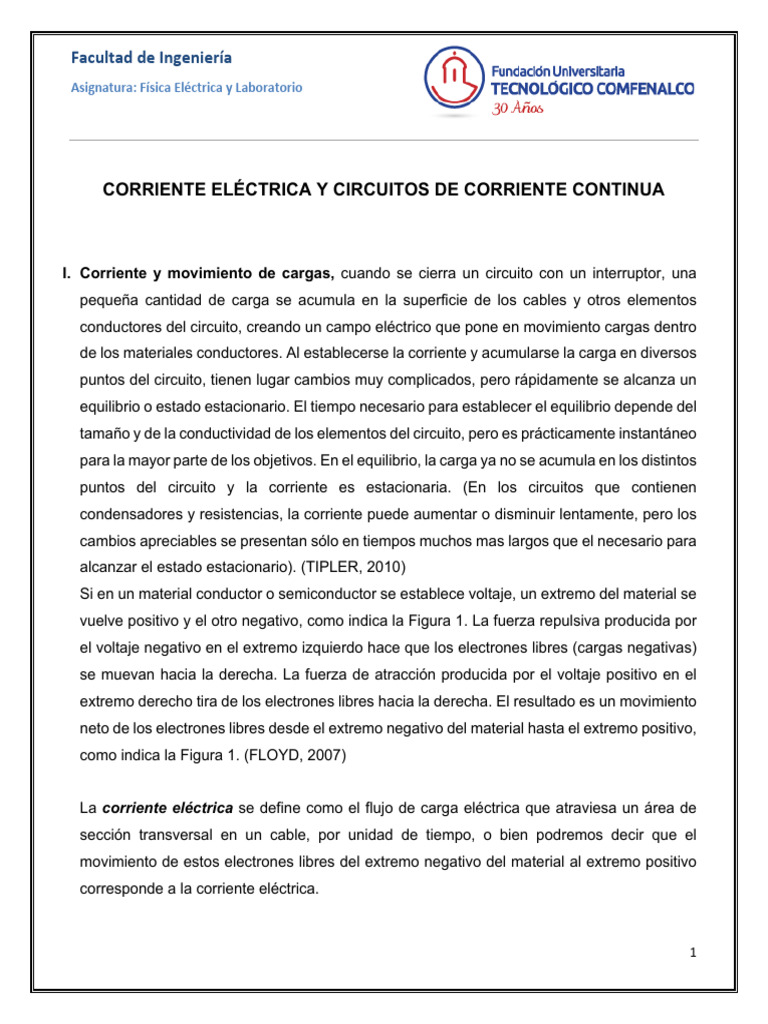 Guia 6 - Resistencia Electrica y Circuitos de Corriente Continua | PDF | Resistor | Corriente ...
