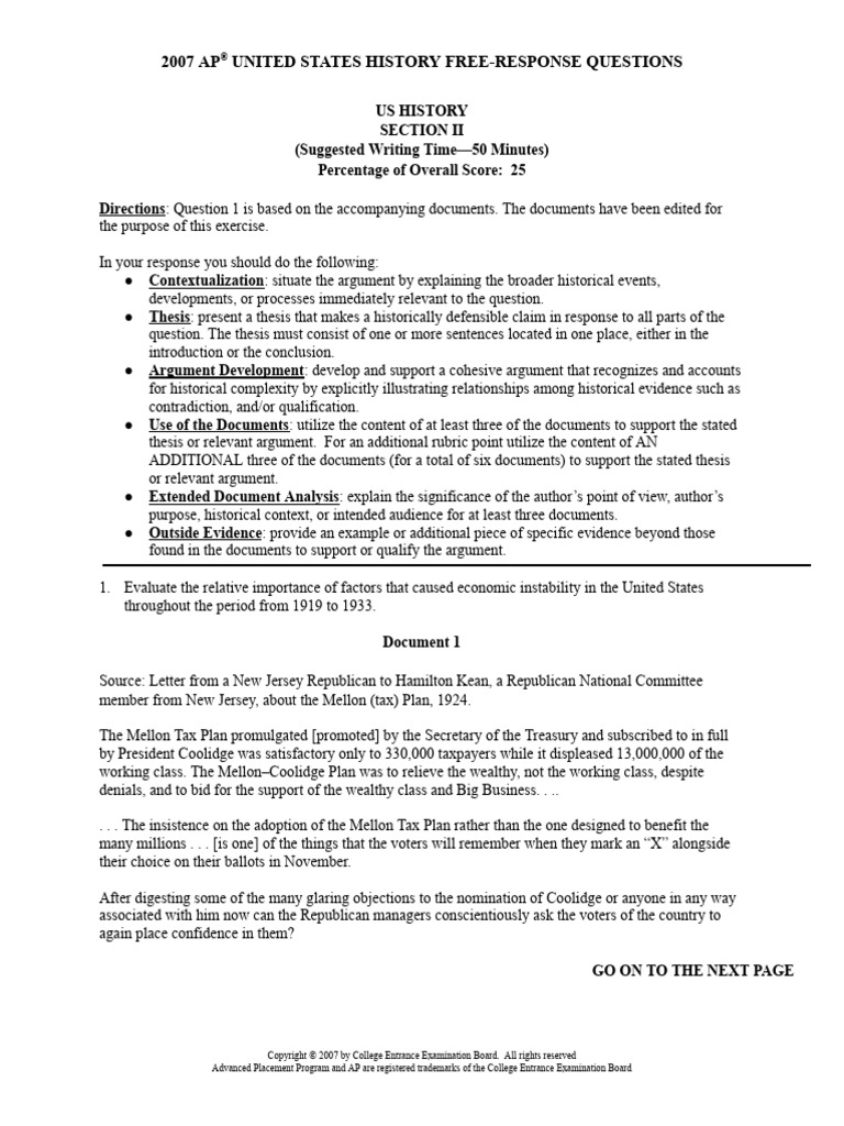 Causes of The Great Depression DBQ | PDF | Thesis | Calvin Coolidge