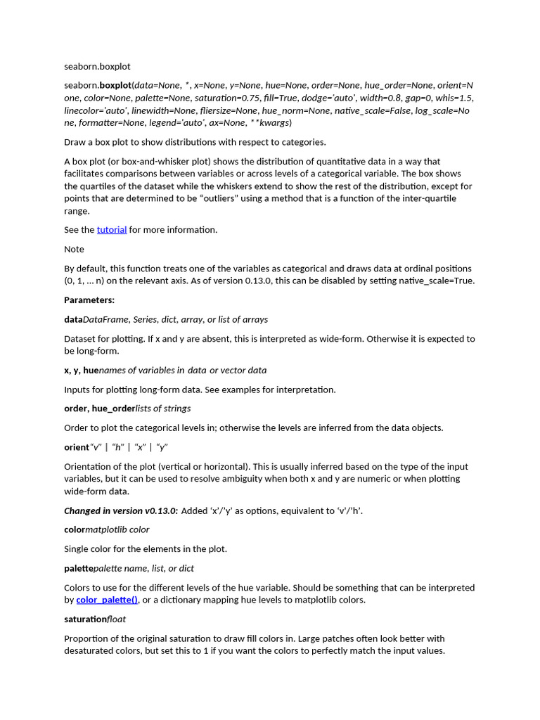 Seaborn | PDF | Scatter Plot | Parameter (Computer Programming)