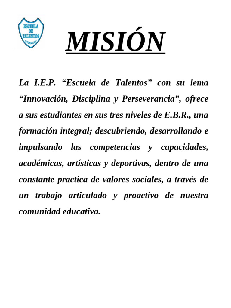 MISIÓN | PDF