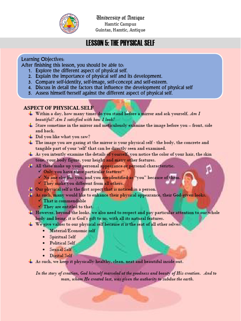 LESSON-5 | PDF | Self Concept | Adolescence