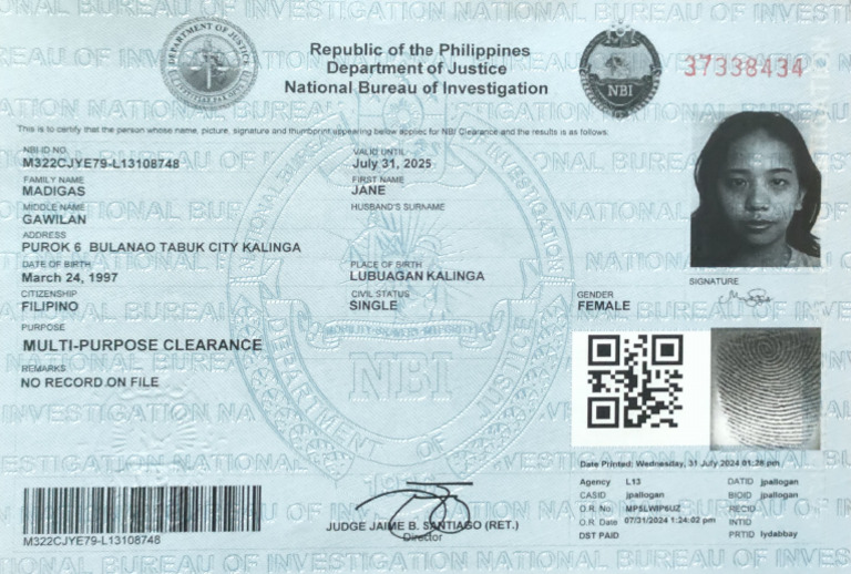 Nbi Clearance | PDF | Philippines