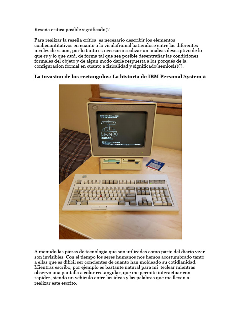 Reseña Critica Posible Significado | PDF | Apple Inc. | Informática