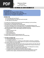 Spiritual Self Test 2 | PDF | Spirituality | Love