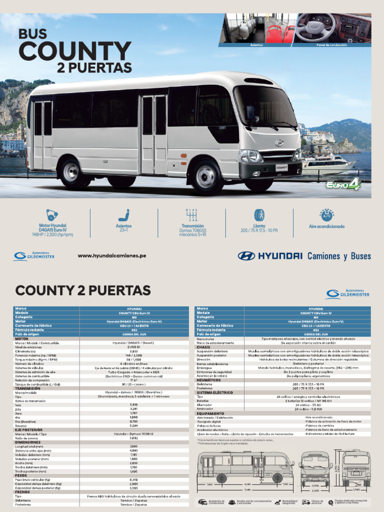 Bus County 2 Puertas 2019 | PDF