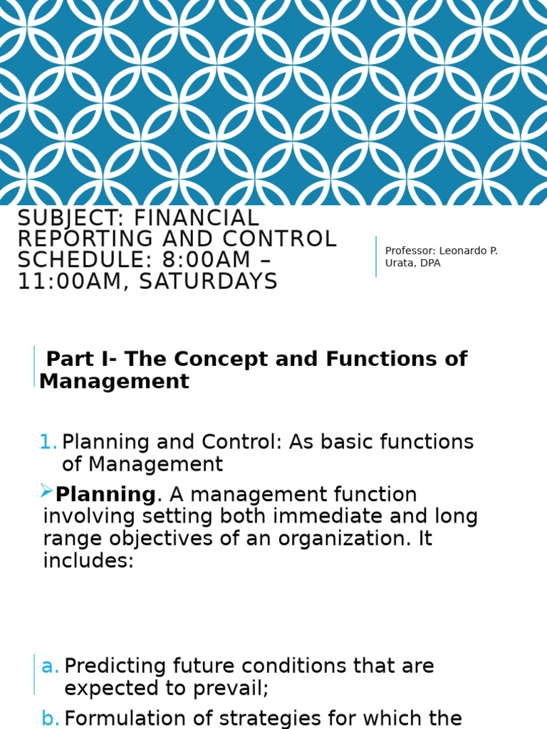 Financial-Reporting-and-Control.pptx-2 (1) | PDF | Data | Information