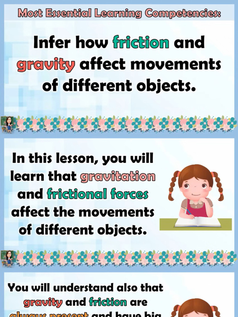 How Friction and Gravity Works Together | PDF