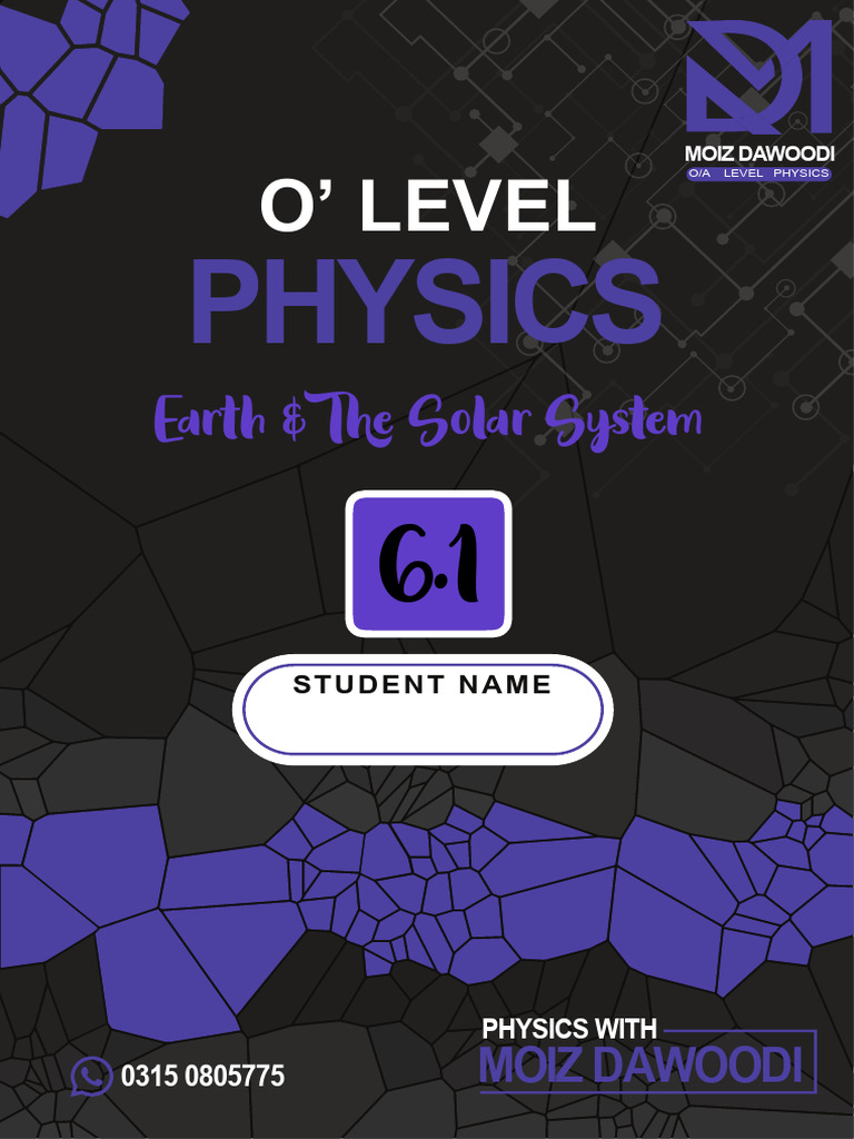 O' Level Physics: Earth & Solar System | PDF