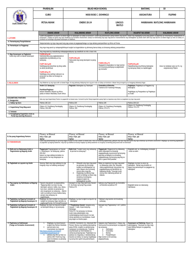 3Q-3RD WEEK - Talumpati | PDF