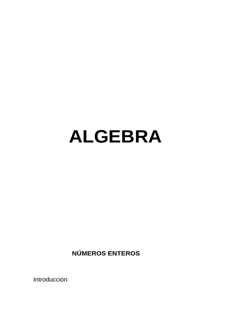 ALGEBRA 4to primaria | PDF | Entero | Multiplicación