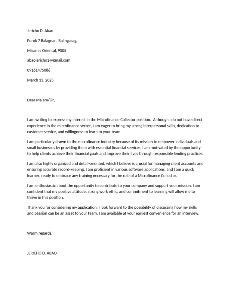 Jericho D. Abao Application-WPS Office | PDF