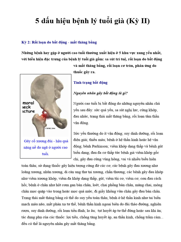 5 Dau Hieu Benh Ly Tuoi Gia | PDF