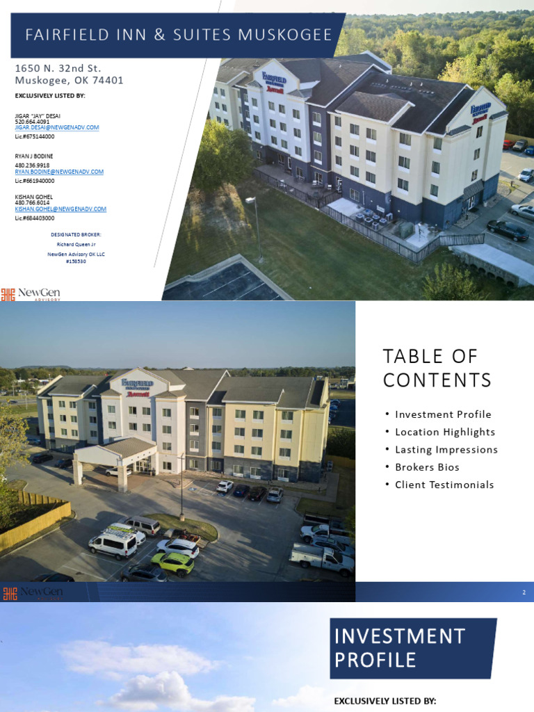 Fairfield Inn Muskogee Investment Overview | PDF | Indigenous Peoples ...
