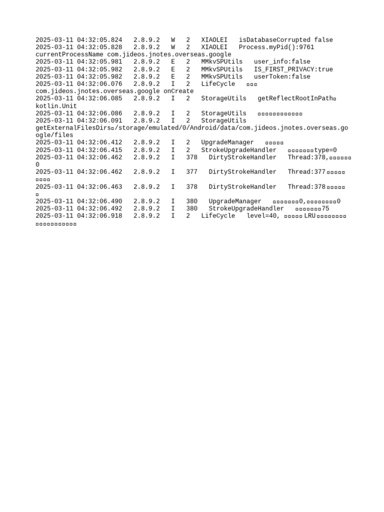 2025 03 11 - Log | PDF
