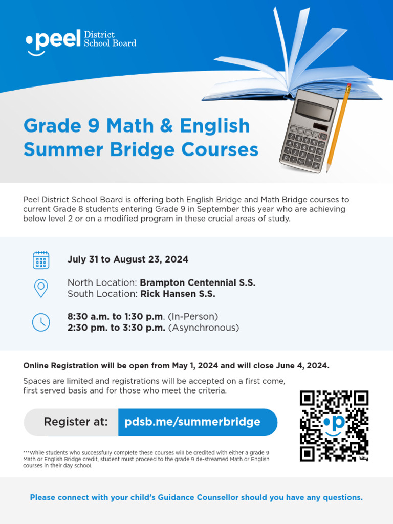 2024 Summer Math and English Programs Flyer | PDF