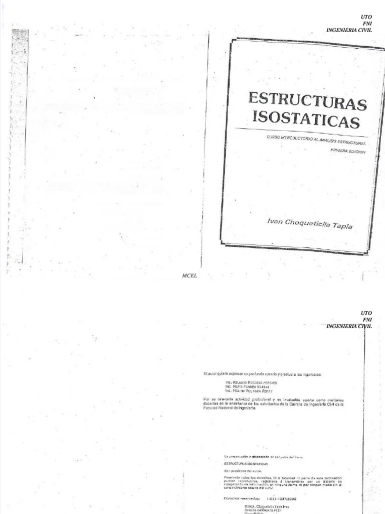 PDF Estructuras Isostaticas Ivan CH Liviano Compress | PDF