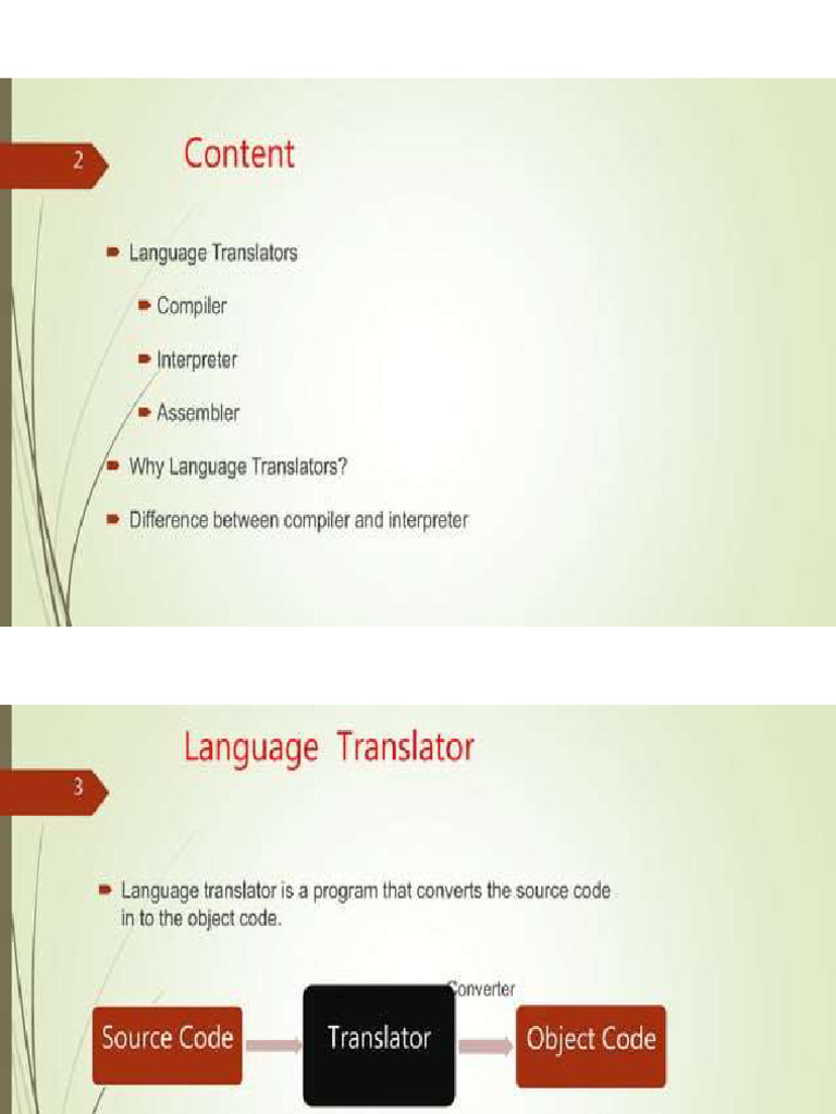 Compiler Interpreter Translator | PDF