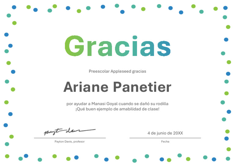 Gracias: Ariane Panetier | PDF