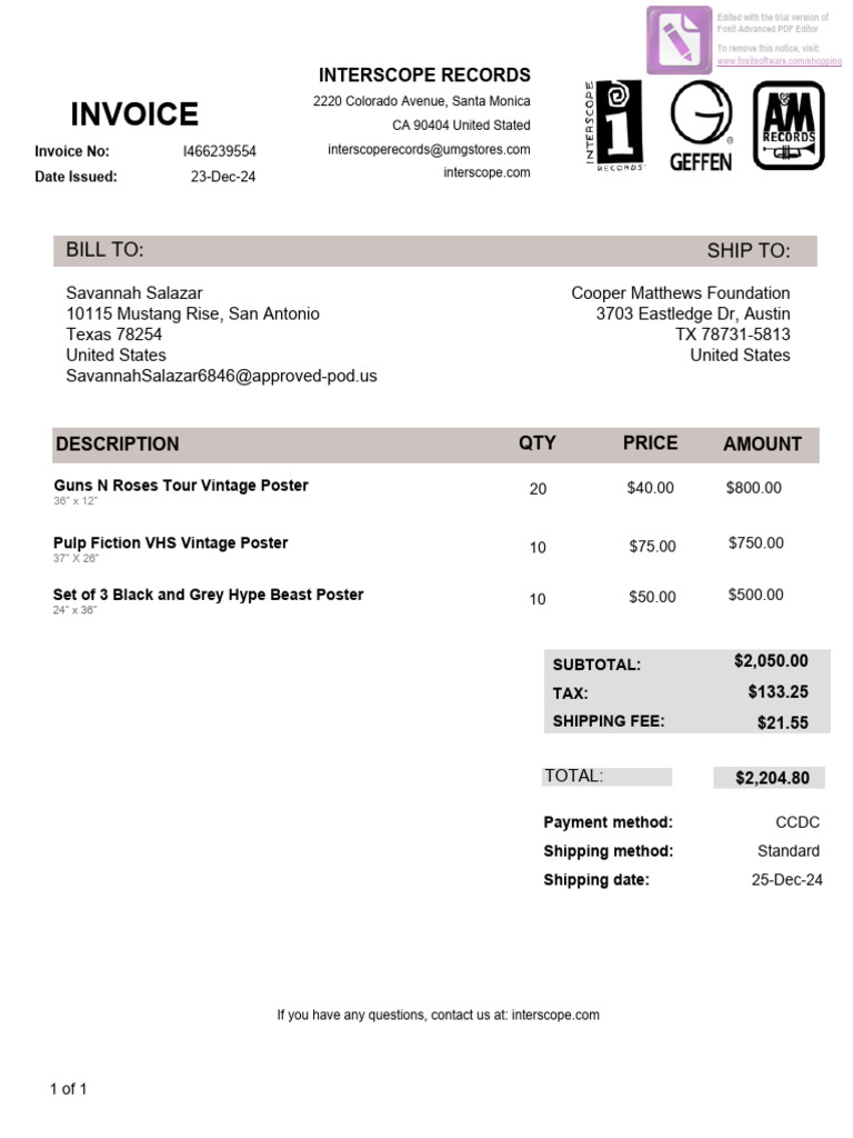 Invoice Backup | PDF | Invoice