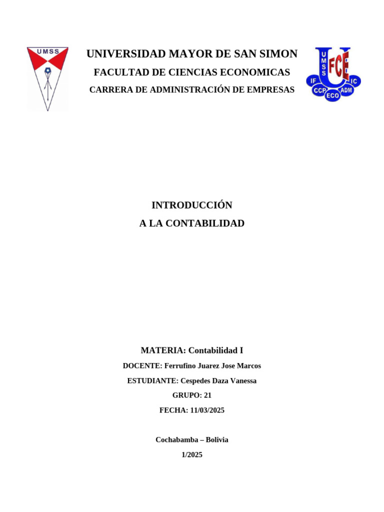 Caratula Umss Fce | PDF