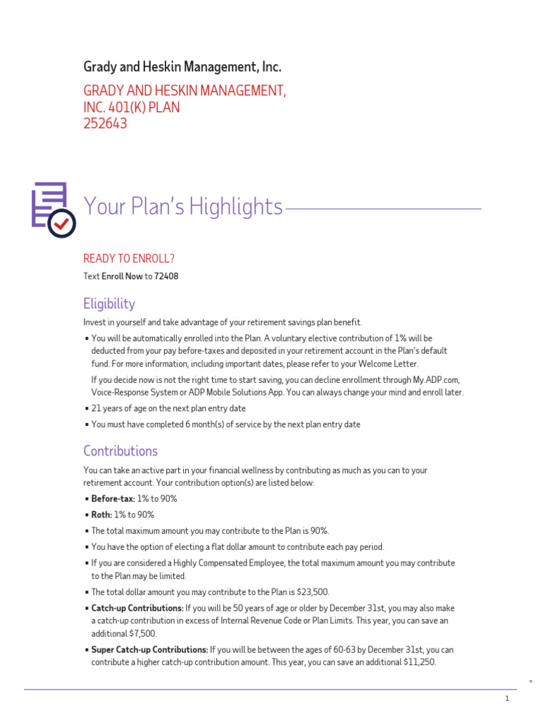 ADP PlanHighlights2020 1 252643 en 00001-1 | PDF | Taxes | Economies