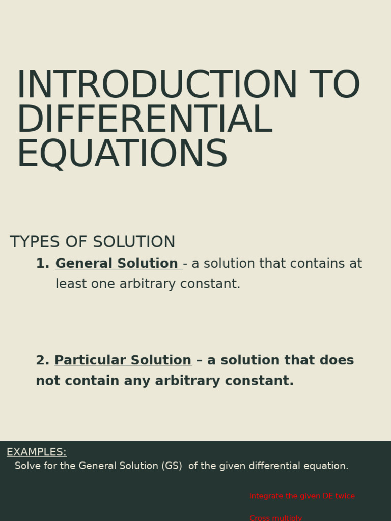 Understanding Differential Equations | PDF | Equations | Ordinary ...