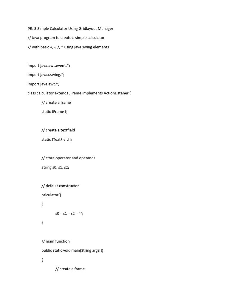 Ajp Pr3 Practical Program Pdf Object Oriented Programming Java 4980