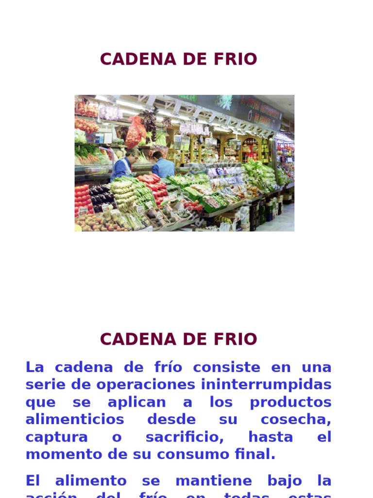 Clase 2 Cadena Frio | PDF | Refrigerador