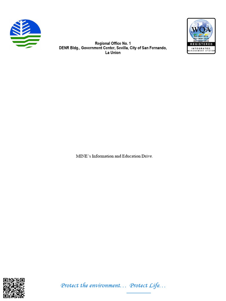 Lower Agno River Clean Up (I-MINE) | PDF