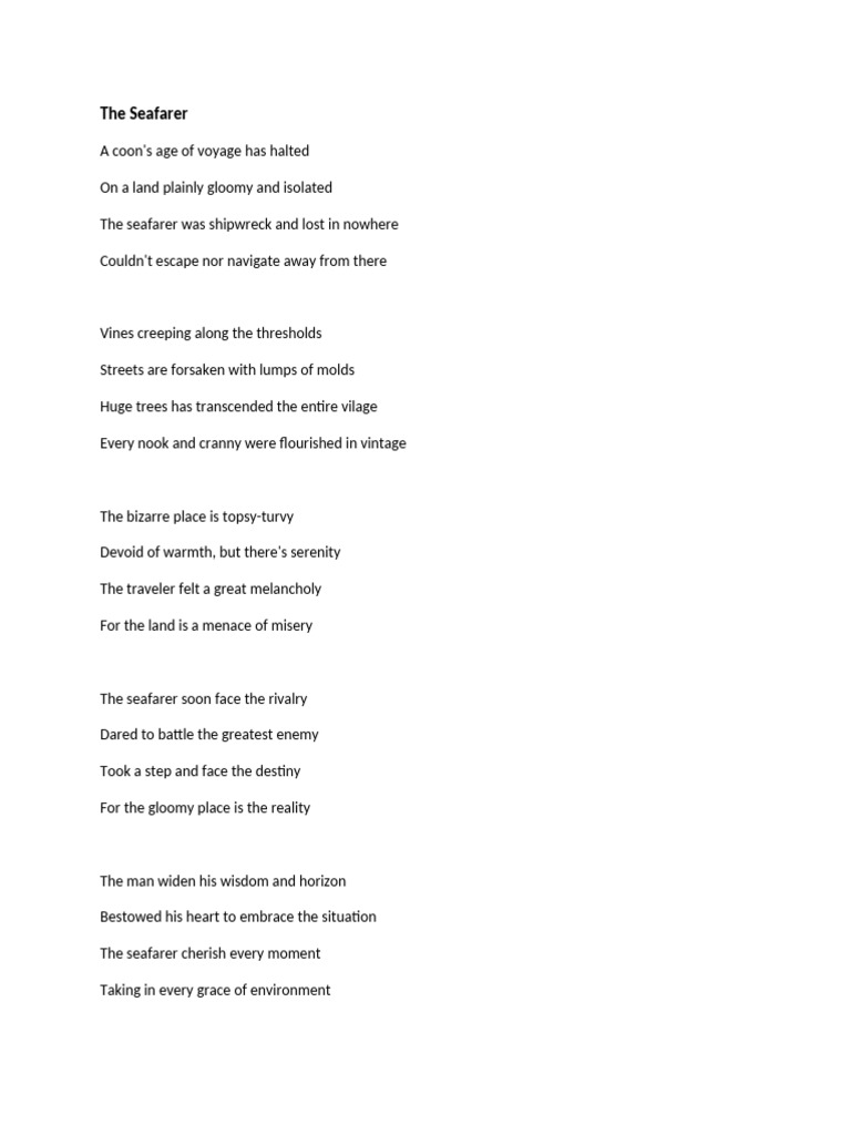 The Seafarer-WPS Office | PDF