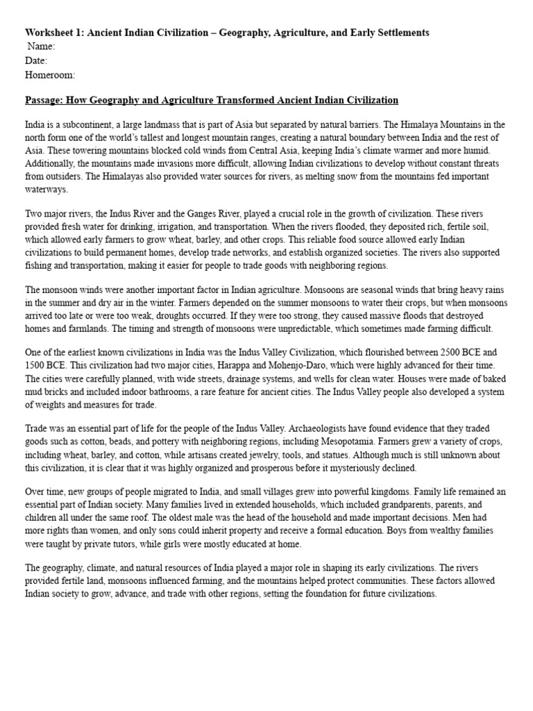 Geography and Agriculture in Ancient India | PDF | River | Agriculture