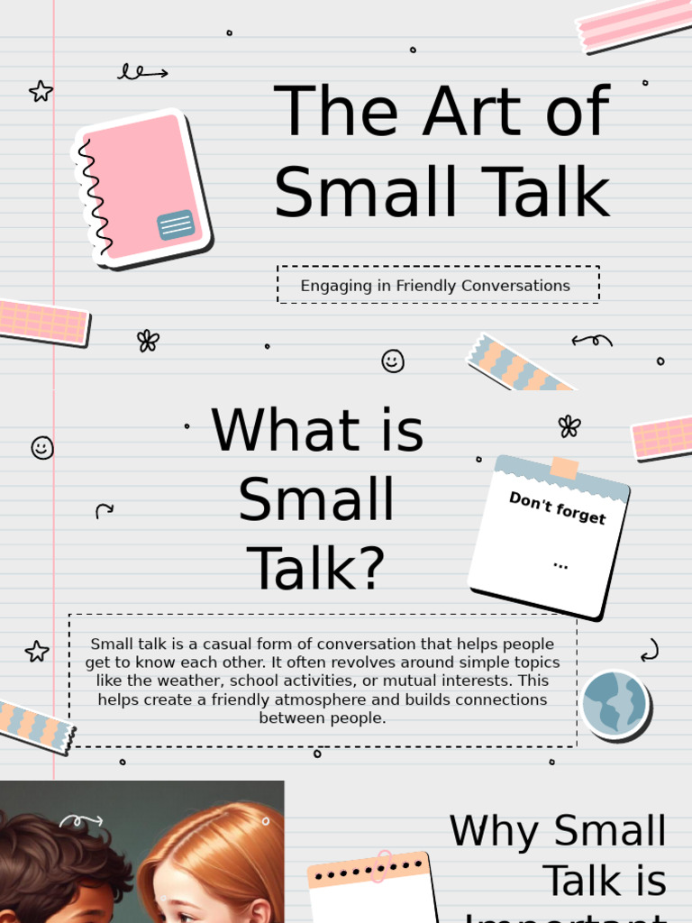The Art of Small Talk | PDF | Conversation | Nonverbal Communication