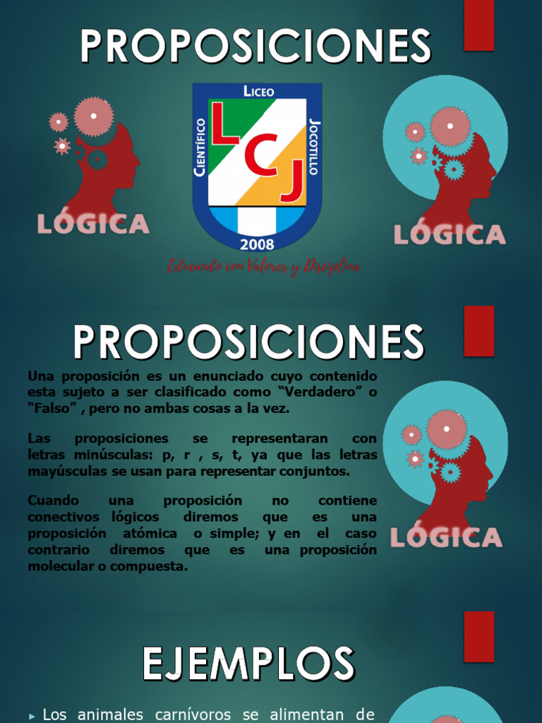 Proposiciones Logica | PDF | Proposición | Matemáticas