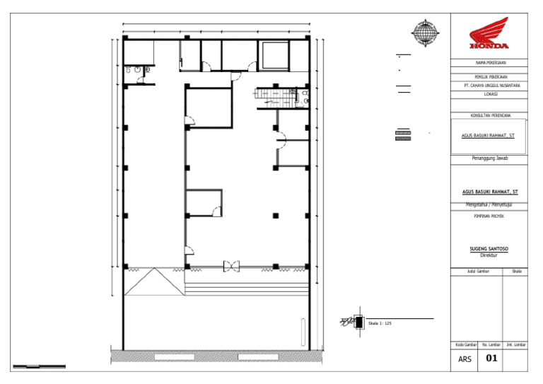 Layout Pembangunan Dealer Motor | PDF