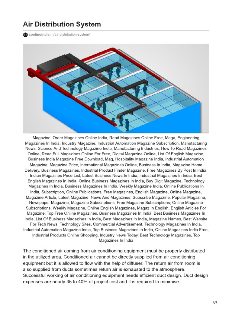 Air Distribution Systems Explained | PDF | Ventilation (Architecture ...
