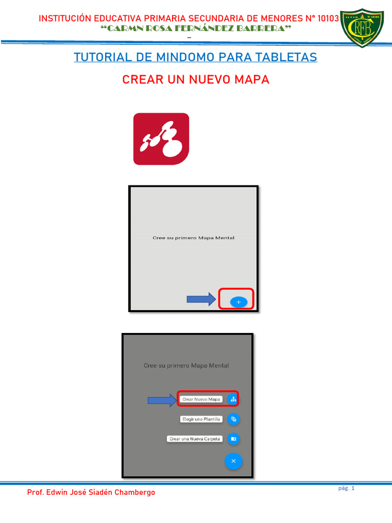 Manual Mindomo para Tabletas CRFB | PDF | Botón (Computación) | Ventana (informática)