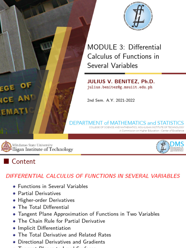 0_mat070_module3_soln | PDF | Derivative | Function (Mathematics)