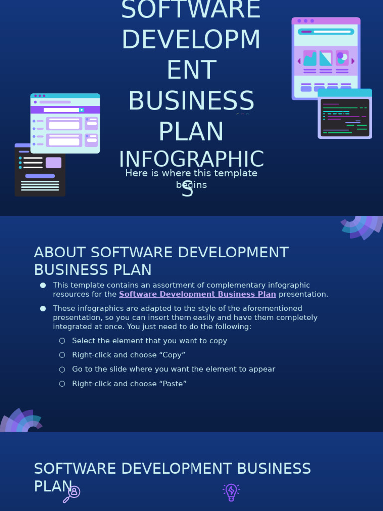 Software Development Business Plan Infographics by Slidesgo | PDF ...