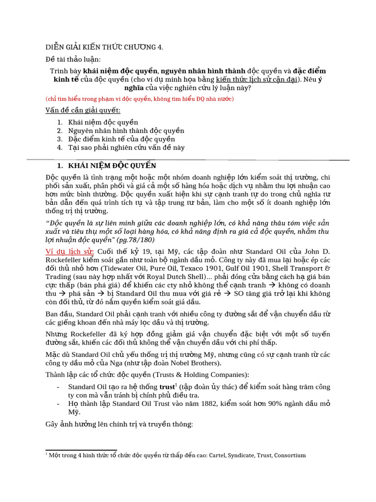 KinhTeChinhTri_N4_Chot Nd Thuyet Trinh | PDF