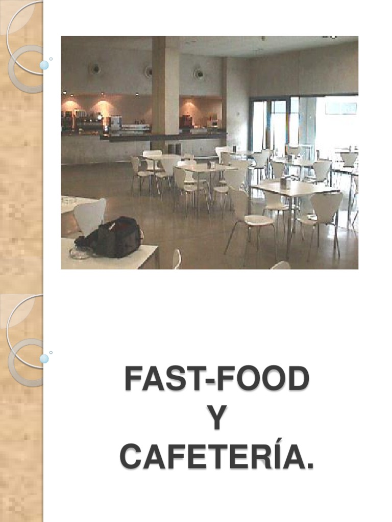 Teoria y Diapositivas Fast Food | PDF | Comida rápida | Cocina