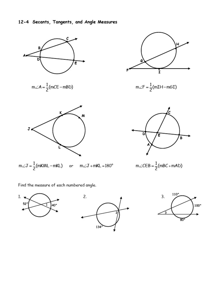 2.18 Secants and Tangents 2 | PDF | Geometry | Complex Analysis